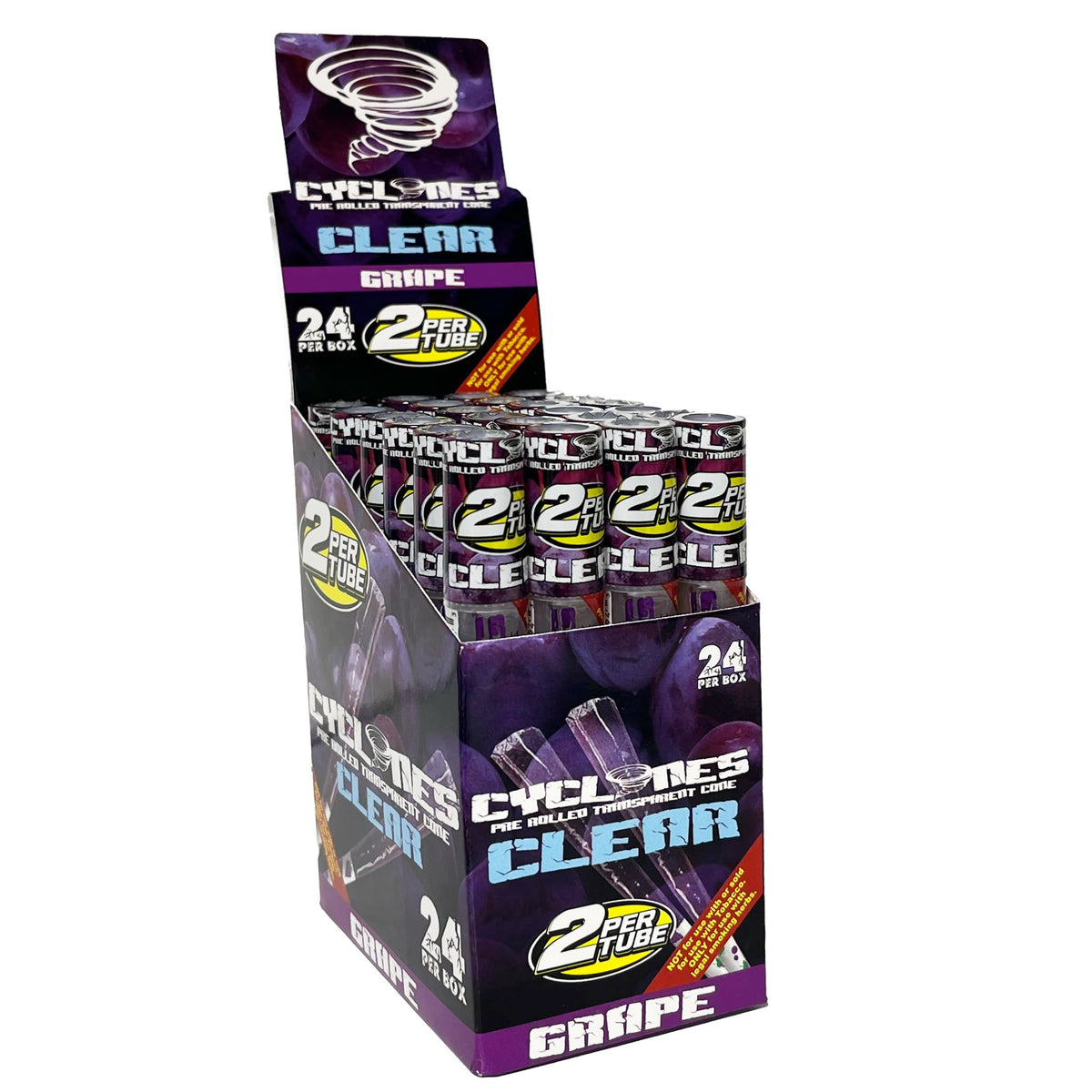 CYCLONES HEMP CONE 24 TUBES GRAPE – Valley México