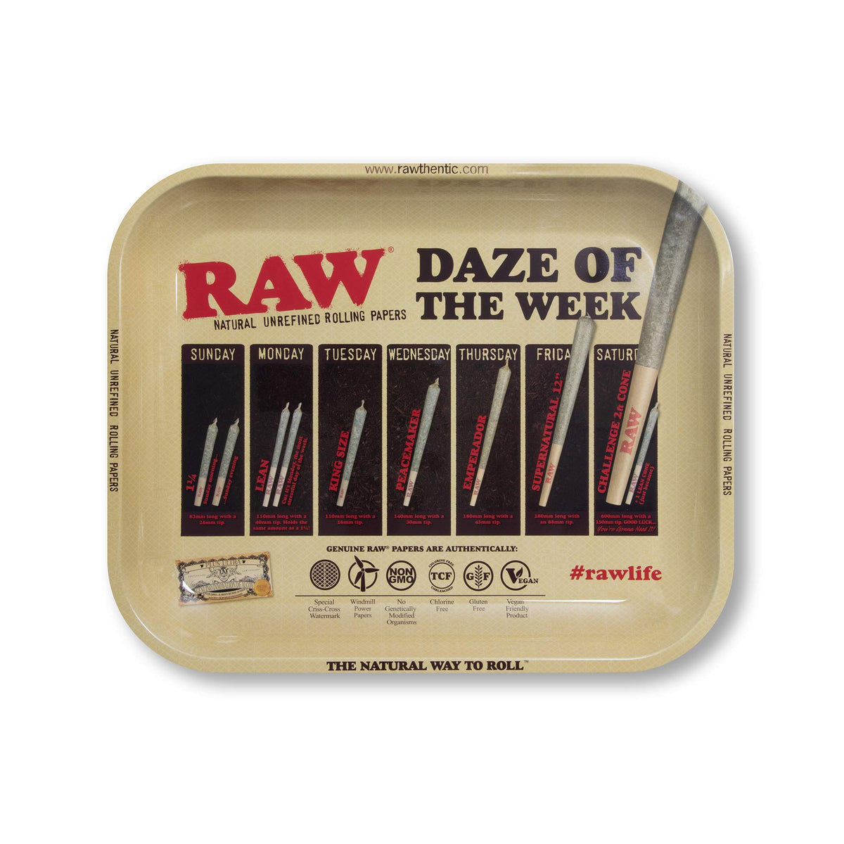RAW TRAY DAZE OF THE WEEK LARGE – Valley México