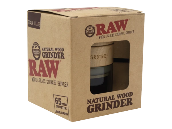RAW 3PT BIRCH WOOD TOP BLACK GLASS BOTTOM GRINDER – Valley México