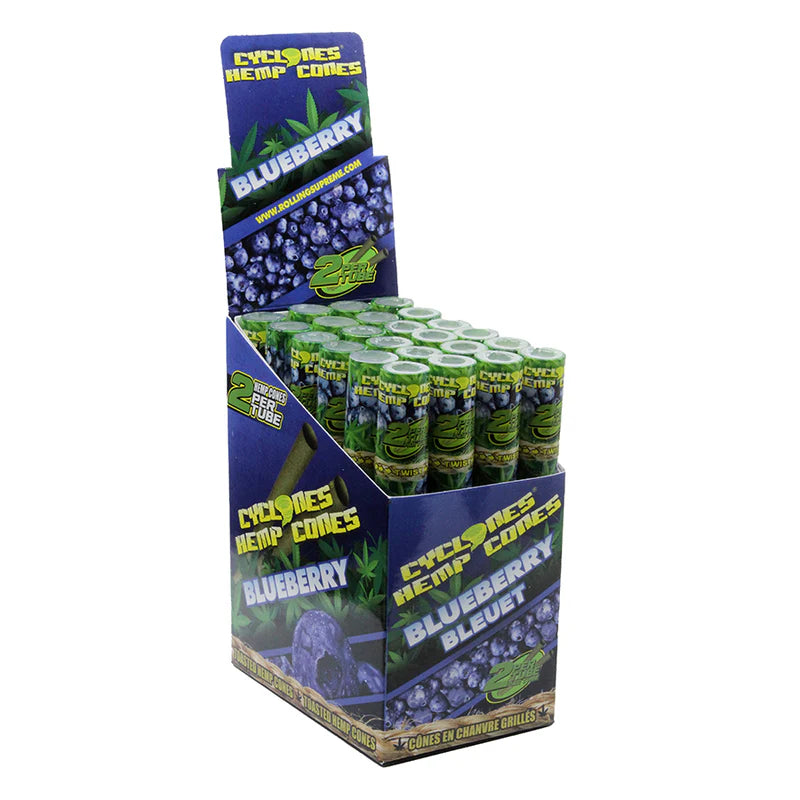 CYCLONES HEMP CONE 24 TUBES BLUEBERRY – Valley México