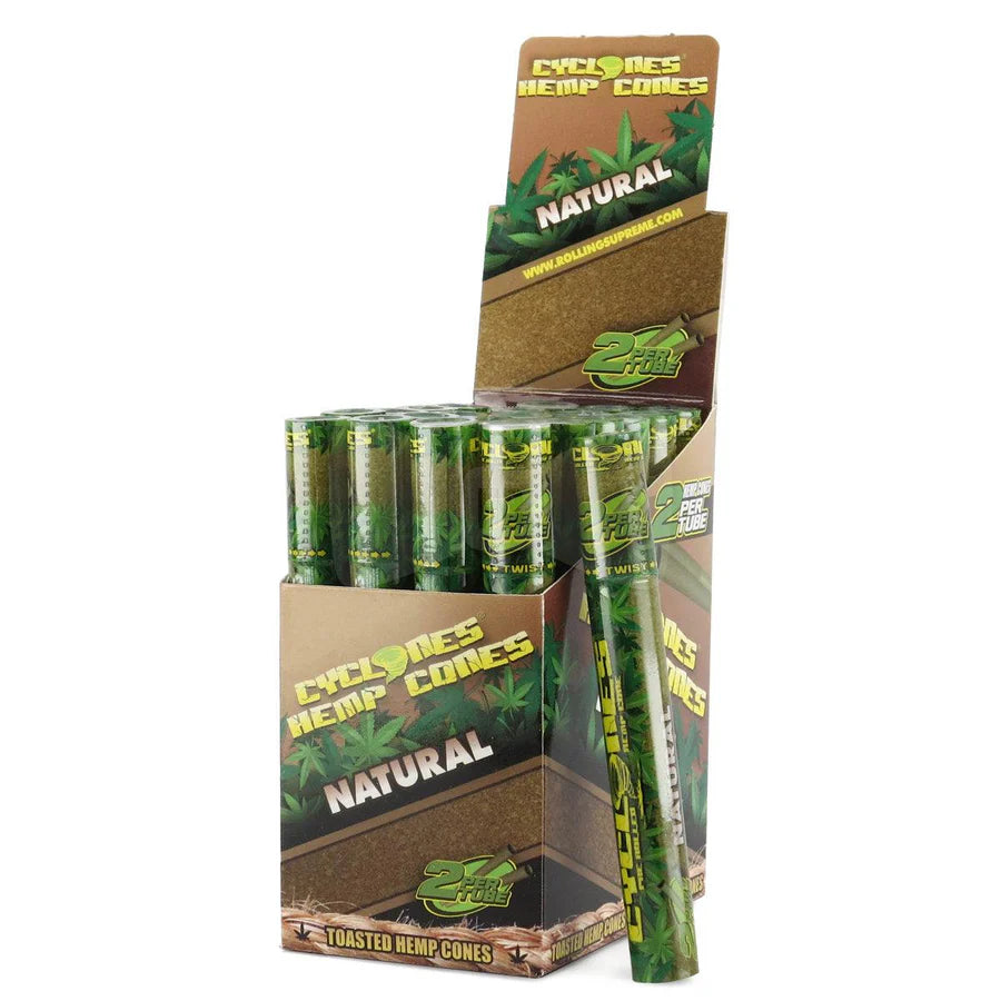 CYCLONES HEMP CONE 24 TUBES NATURAL – Valley México