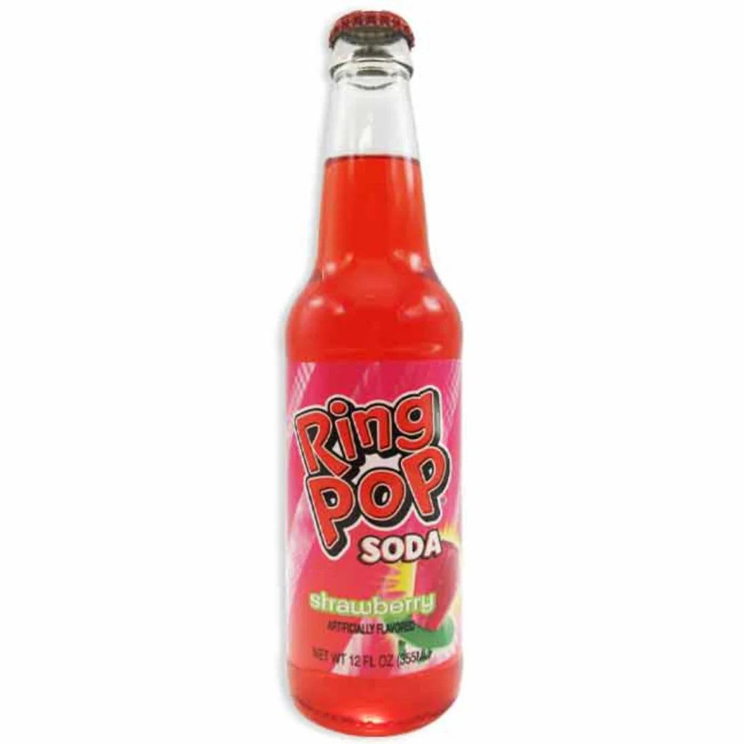 EXOTIC SODA RING POP 12oz. BOTTLE STRAWBERRY – Valley México