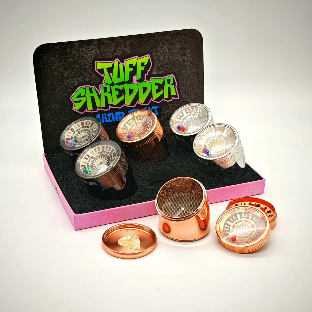 TUFF SHREDDER GRINDER 63MM 4PT TS10016 ASST COLORS – Valley México