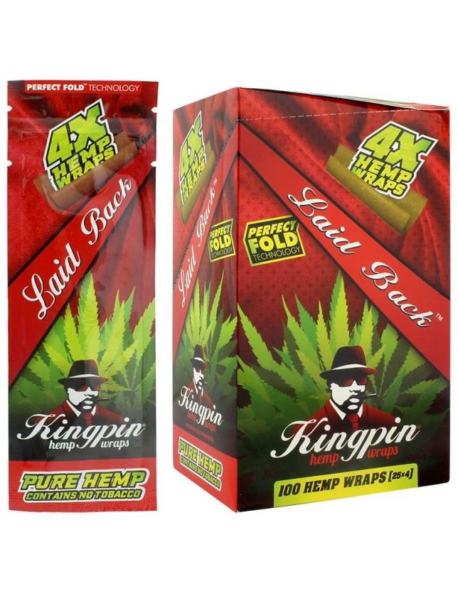 KING PIN HEMP WRAP LAID BACK 4X25/BX – Valley México